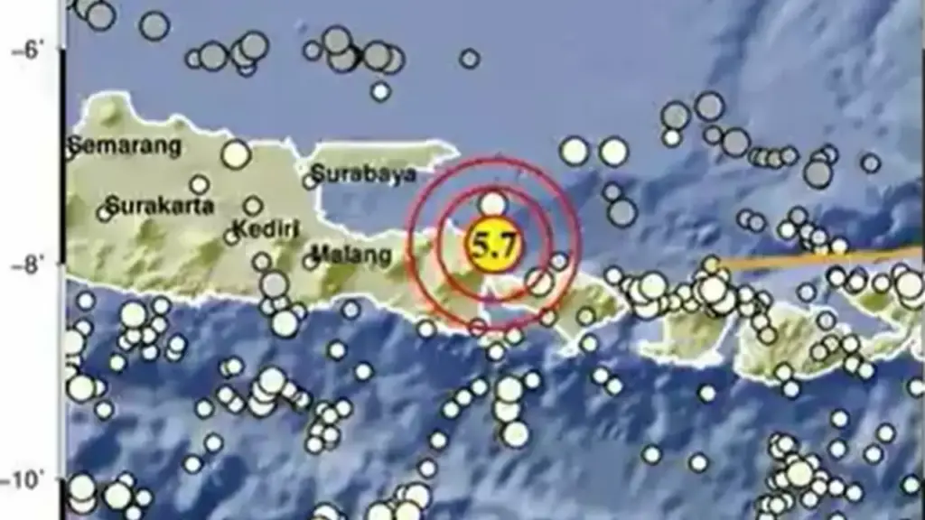 Gempa Hari Ini M 5,7 Guncang Terasa di Banyuwangi, Jember dan Bali