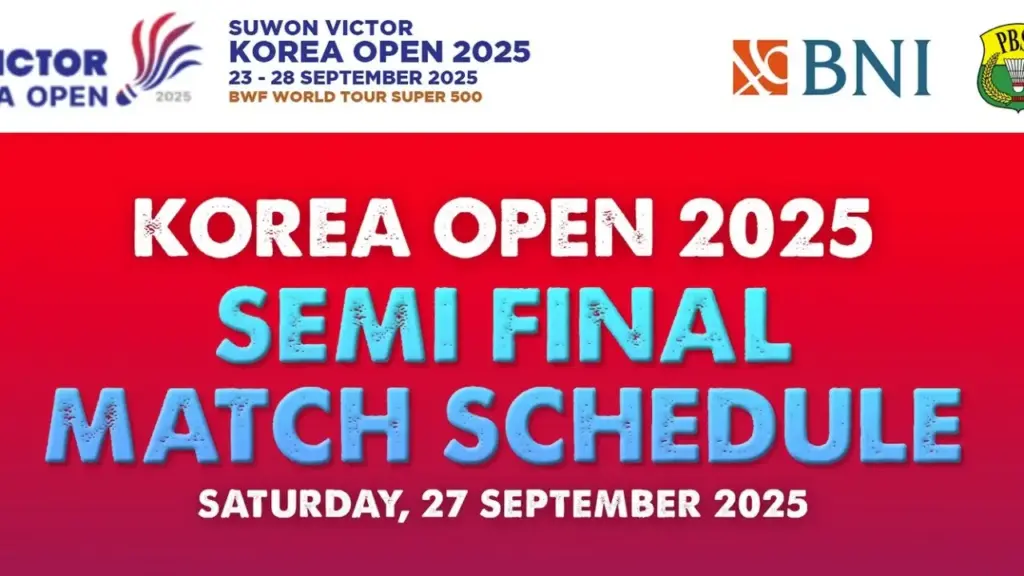 Jadwal Semifinal Korea Open 2025 Khusus Wakil dari Indonesia