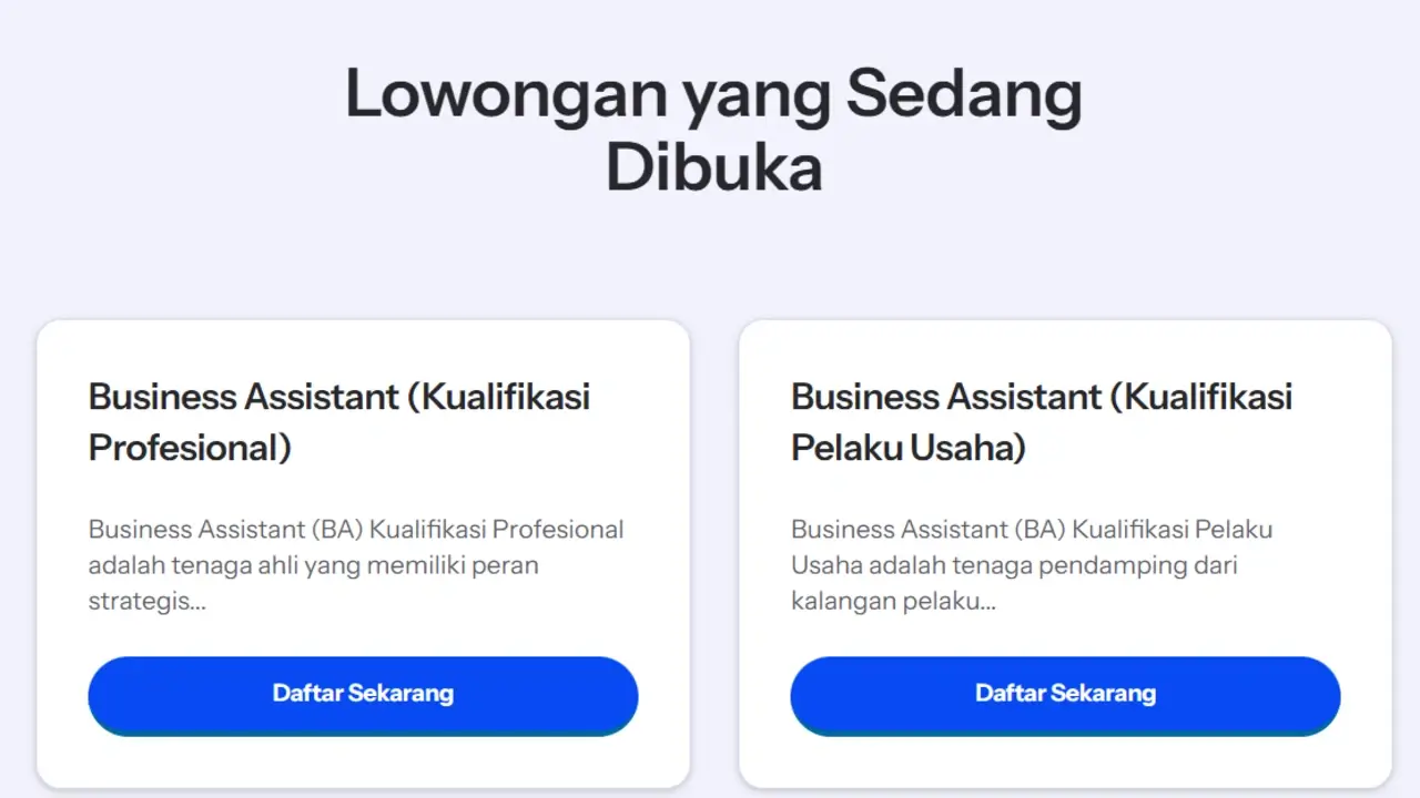 Panduan Daftar Loker Asisten Bisnis Kemenkop 2025 di lptui.co.id